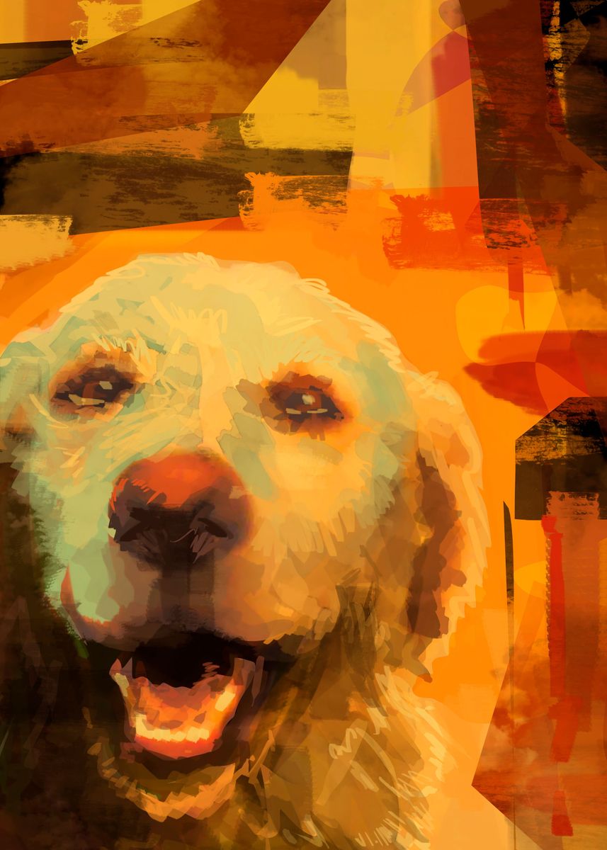 'dog mia 02' Poster by Joaquin Silva | Displate