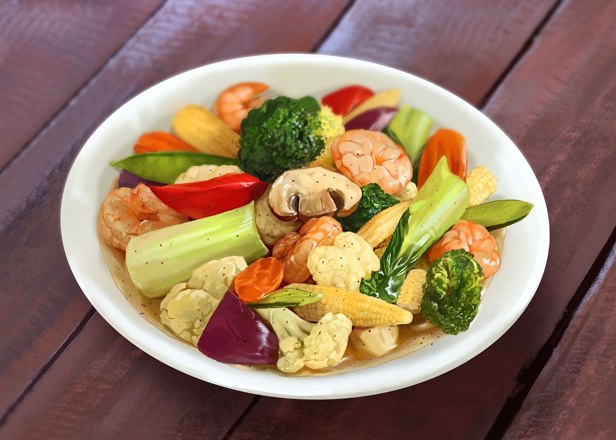 'Food Art' Poster by Wyn Lacabra | Displate