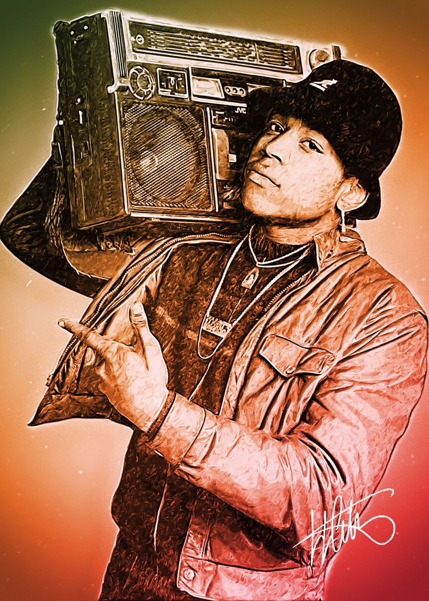 'LL Cool J' Poster, picture, metal print, paint by SA KE | Displate