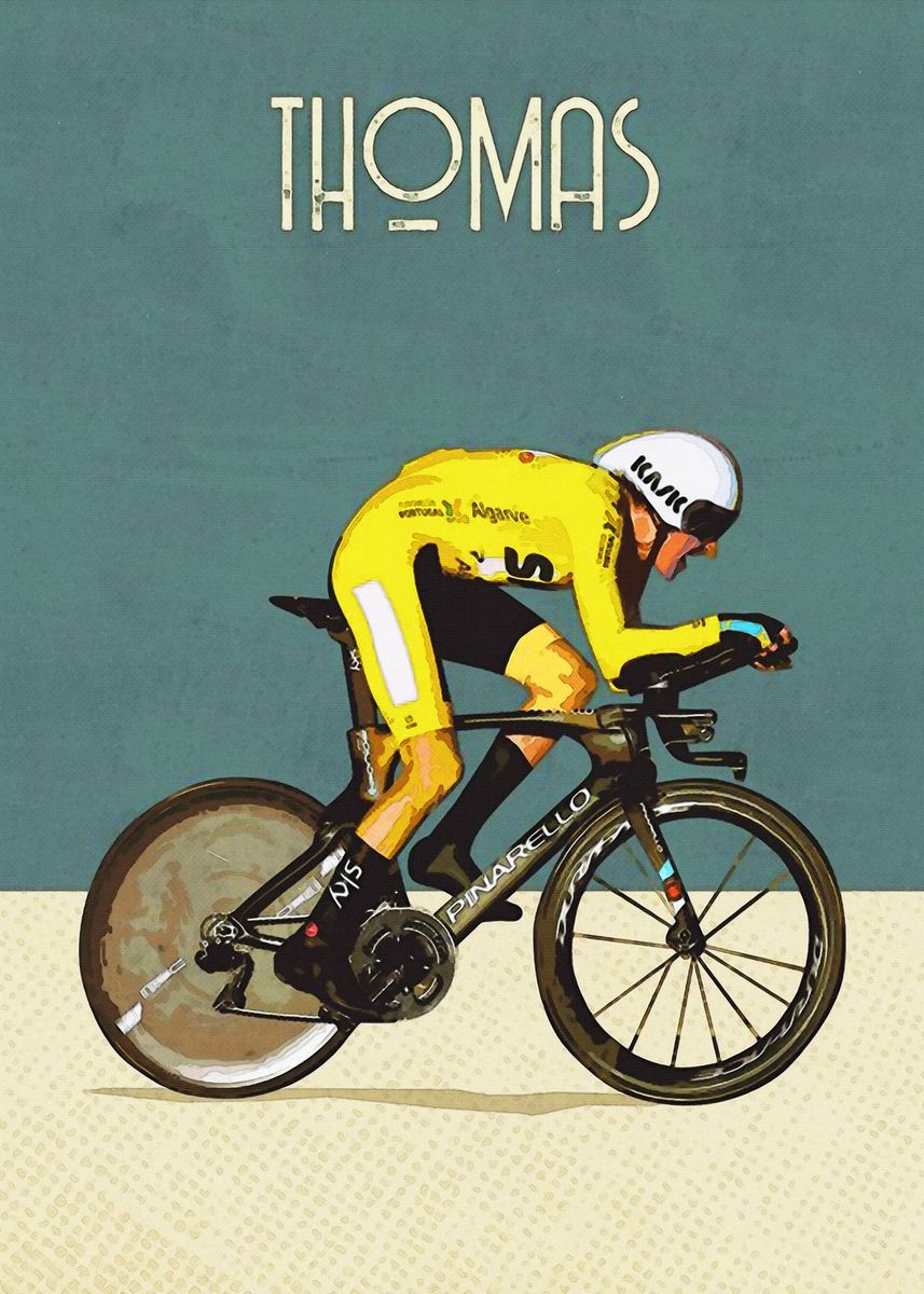 'Geraint Thomas' Poster, picture, metal print, paint by Music Arts ...