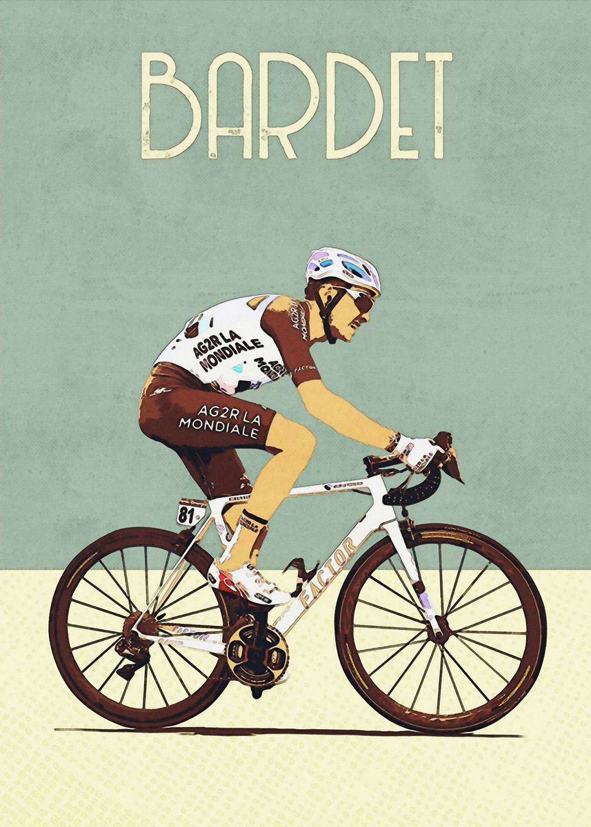 'Romain Bardet' Poster, picture, metal print, paint by Music Arts ...