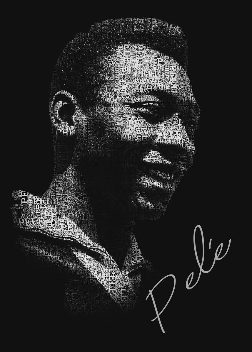 'Pele Legend Footballer' Poster, picture, metal print, paint by gunpla ...