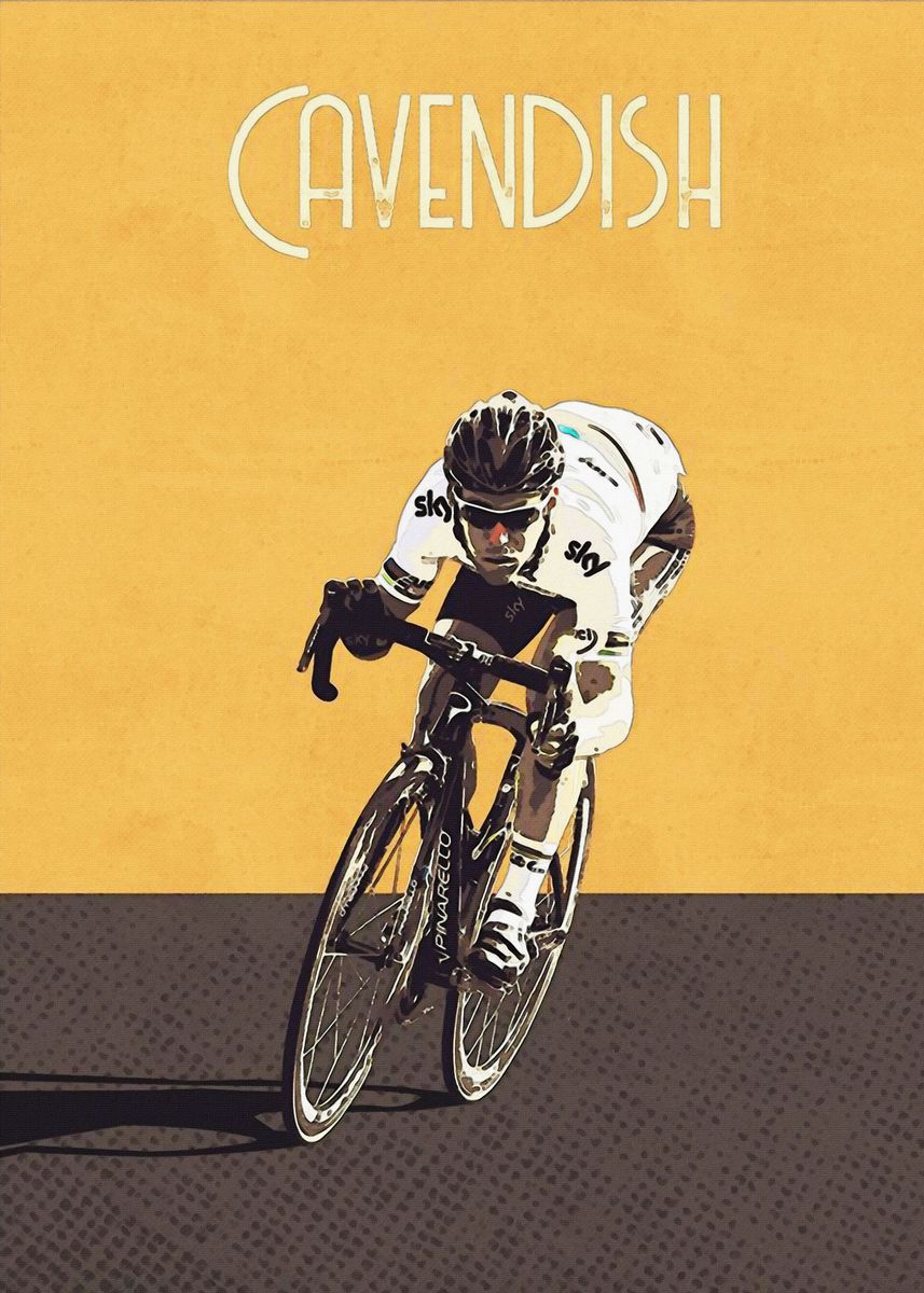 'Mark Cavendish' Poster, picture, metal print, paint by Music Arts ...