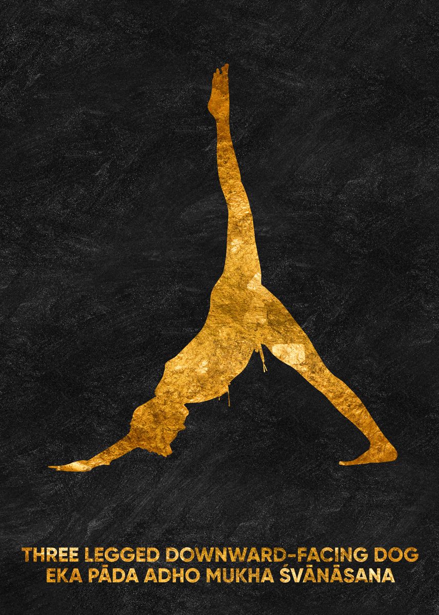 'Yoga position' Poster, picture, metal print, paint by SplashDesign ...