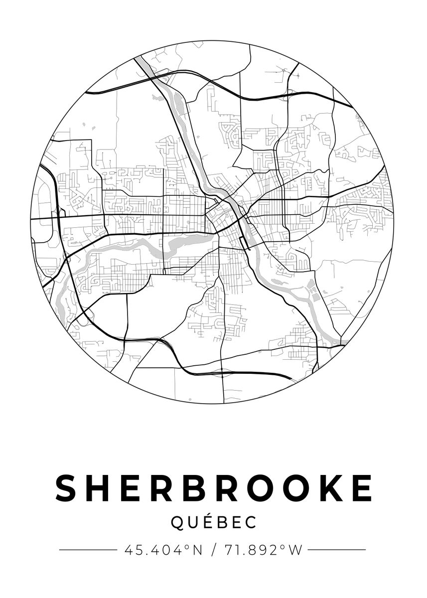 'Sherbrooke Quebec' Poster, picture, metal print, paint by Conceptual ...