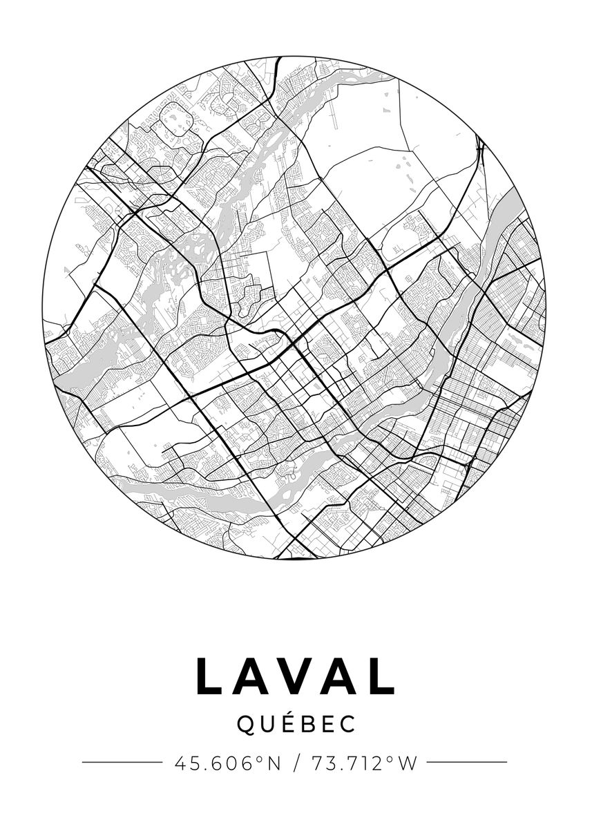 'Laval Quebec' Poster, picture, metal print, paint by Conceptual ...