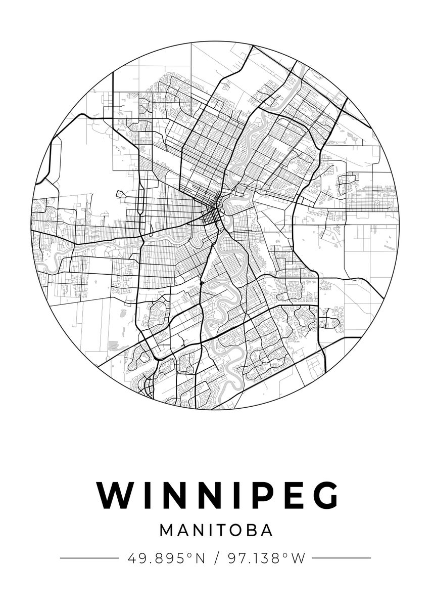 'Winnipeg Manitoba' Poster by Conceptual Photography | Displate