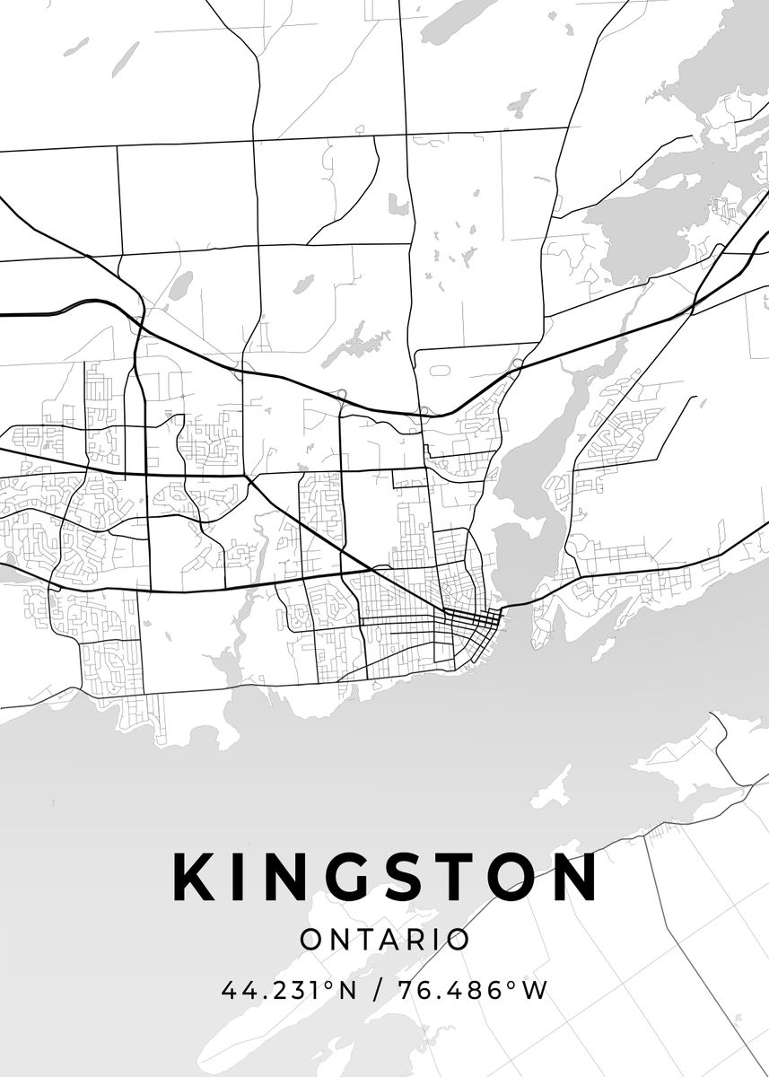 'Kingston Ontario' Poster, picture, metal print, paint by Conceptual ...