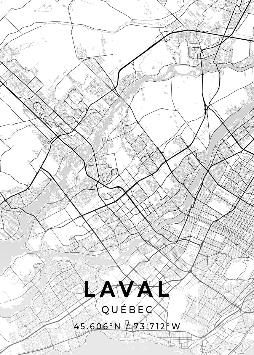 'Laval Quebec' Poster, picture, metal print, paint by Conceptual ...
