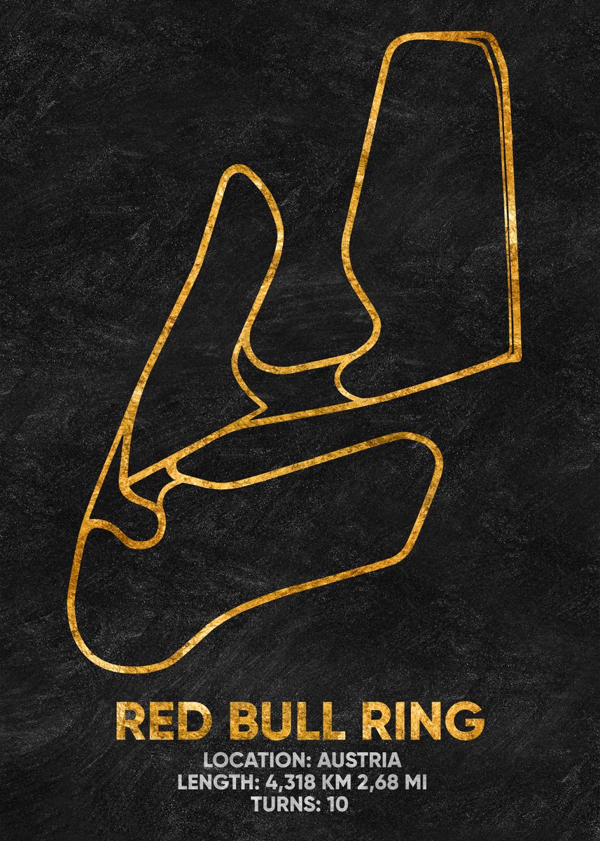 'Red Bull Ring' Poster, picture, metal print, paint by SplashDesign ...