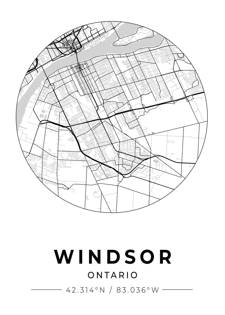 'Windsor Ontario' Poster by Conceptual Photography | Displate