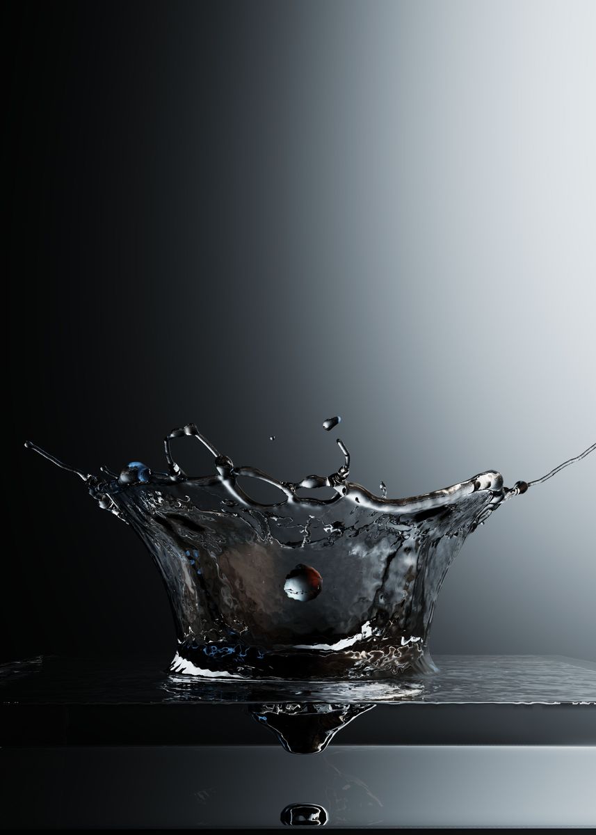 'Last drop' Poster, picture, metal print, paint by Aivaras Grauzinis ...