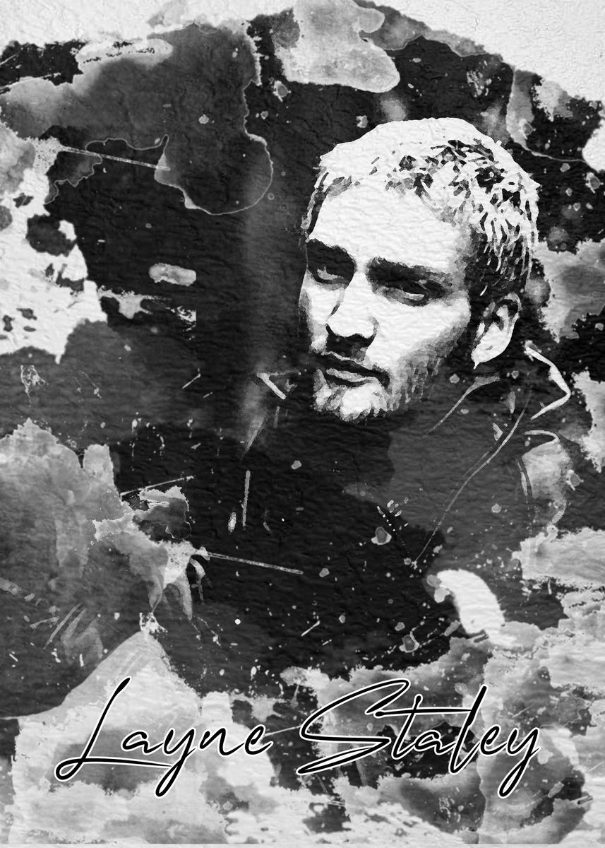 'layne staley wtercolor' Poster, picture, metal print, paint by ...