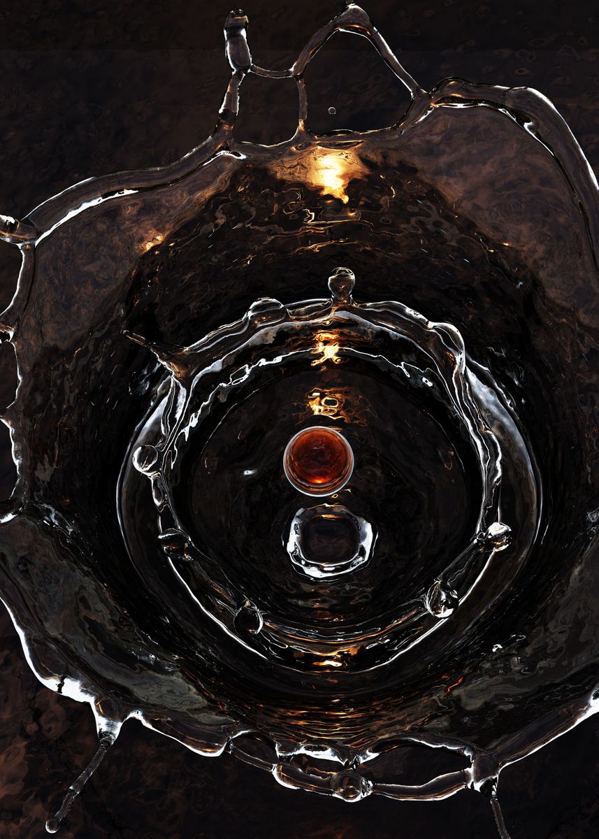 'Last drop' Poster, picture, metal print, paint by Aivaras Grauzinis ...