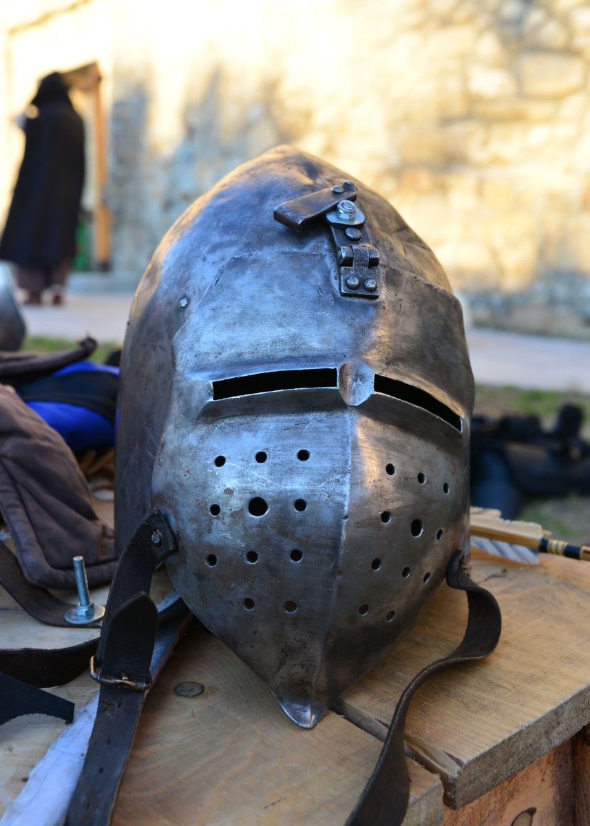 'medieval metal helmet' Poster by tony4urban | Displate