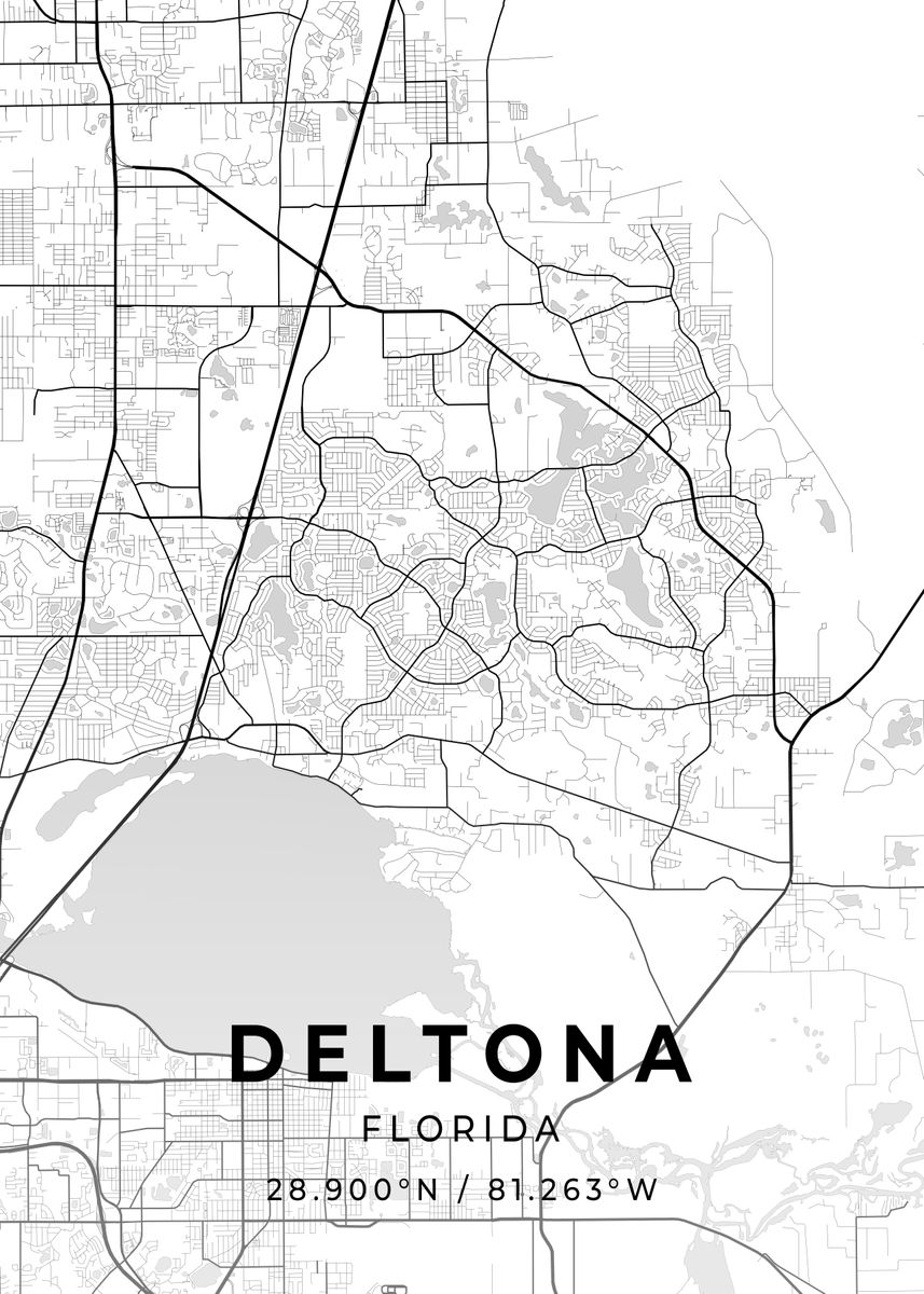 'Deltona Florida' Poster, picture, metal print, paint by Conceptual ...