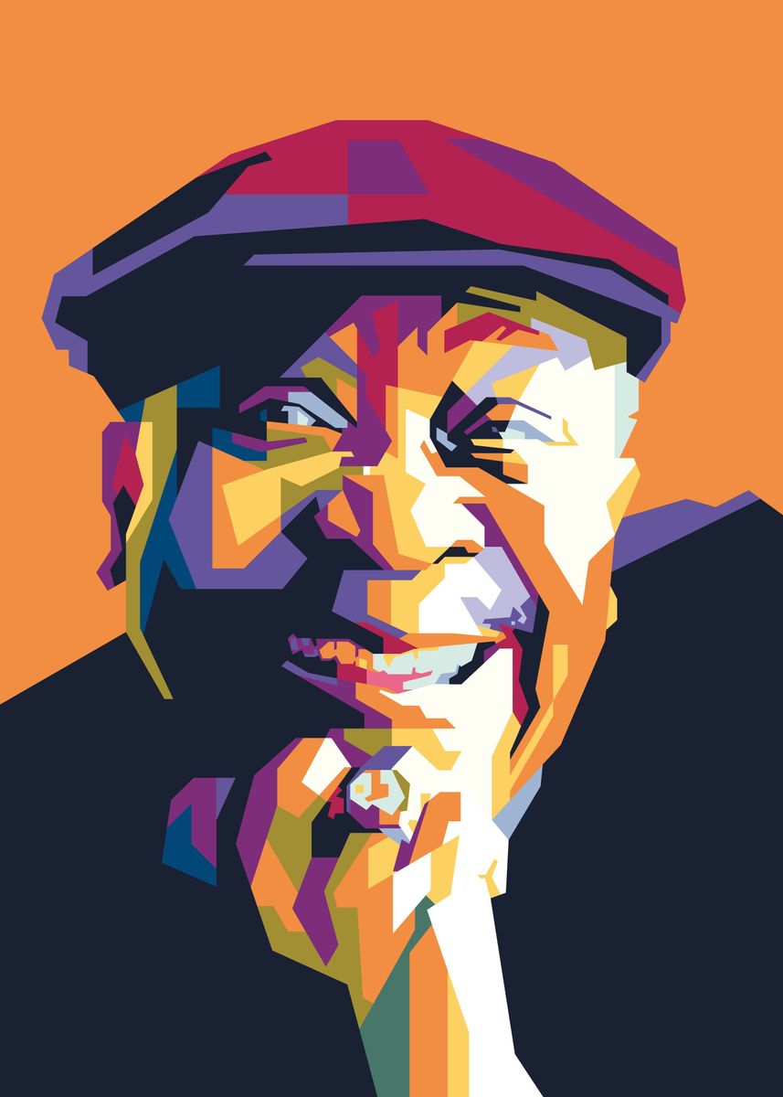 'BB King' Poster, picture, metal print, paint by Ahmad Hanafi | Displate