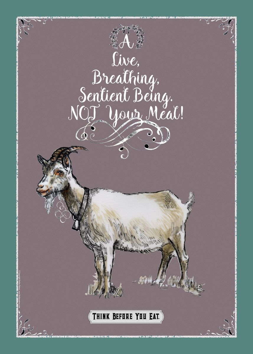 'Sentient Beings GOAT ' Poster by Fanitsa | Displate