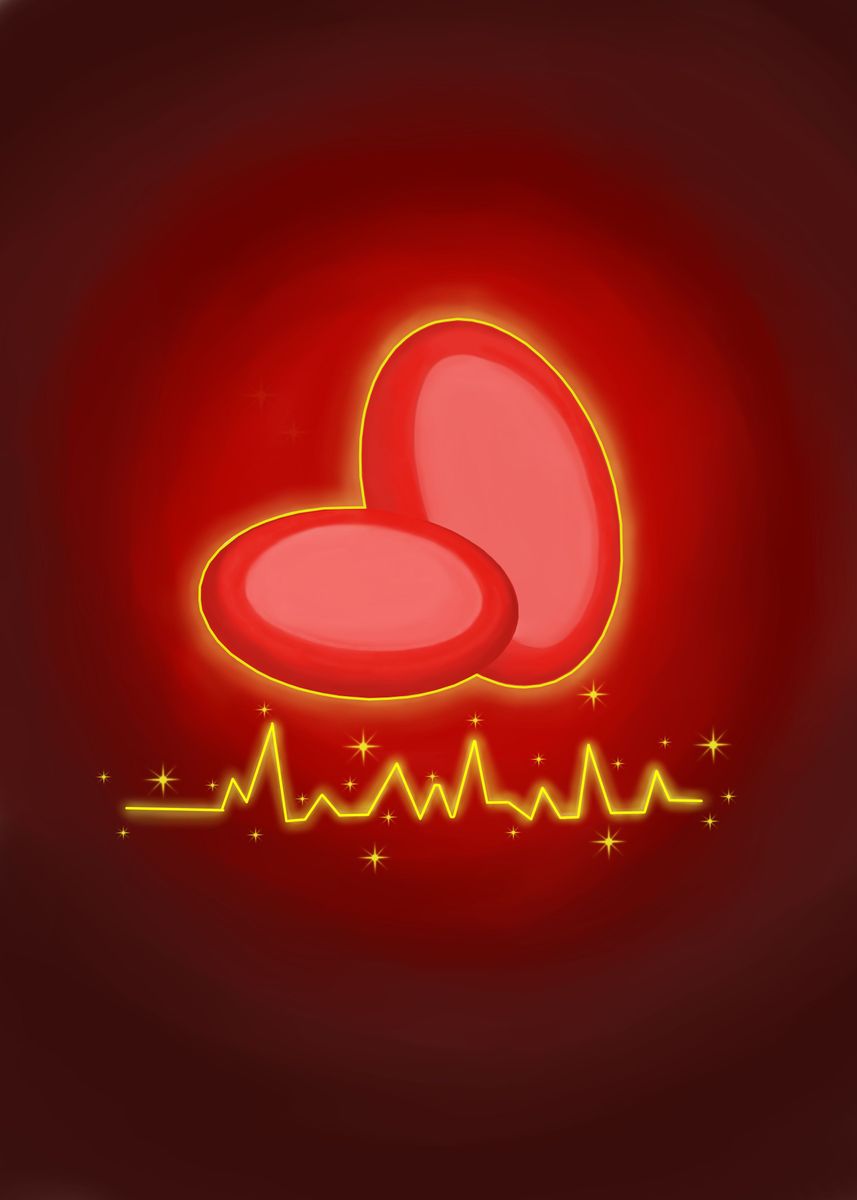 'Red blood cells' Poster, picture, metal print, paint by Alexzha Marie ...