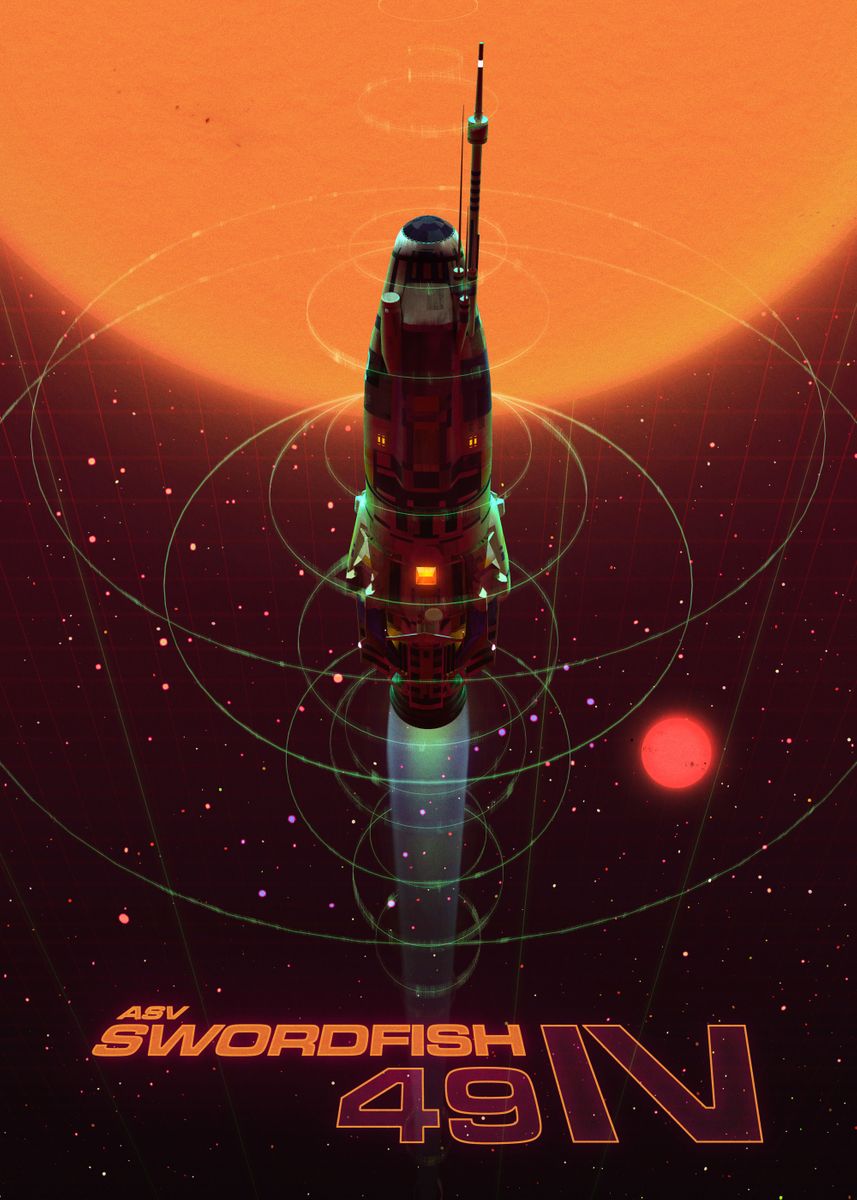 'Swordfish IV' Poster, picture, metal print, paint by Maciej Rebisz ...