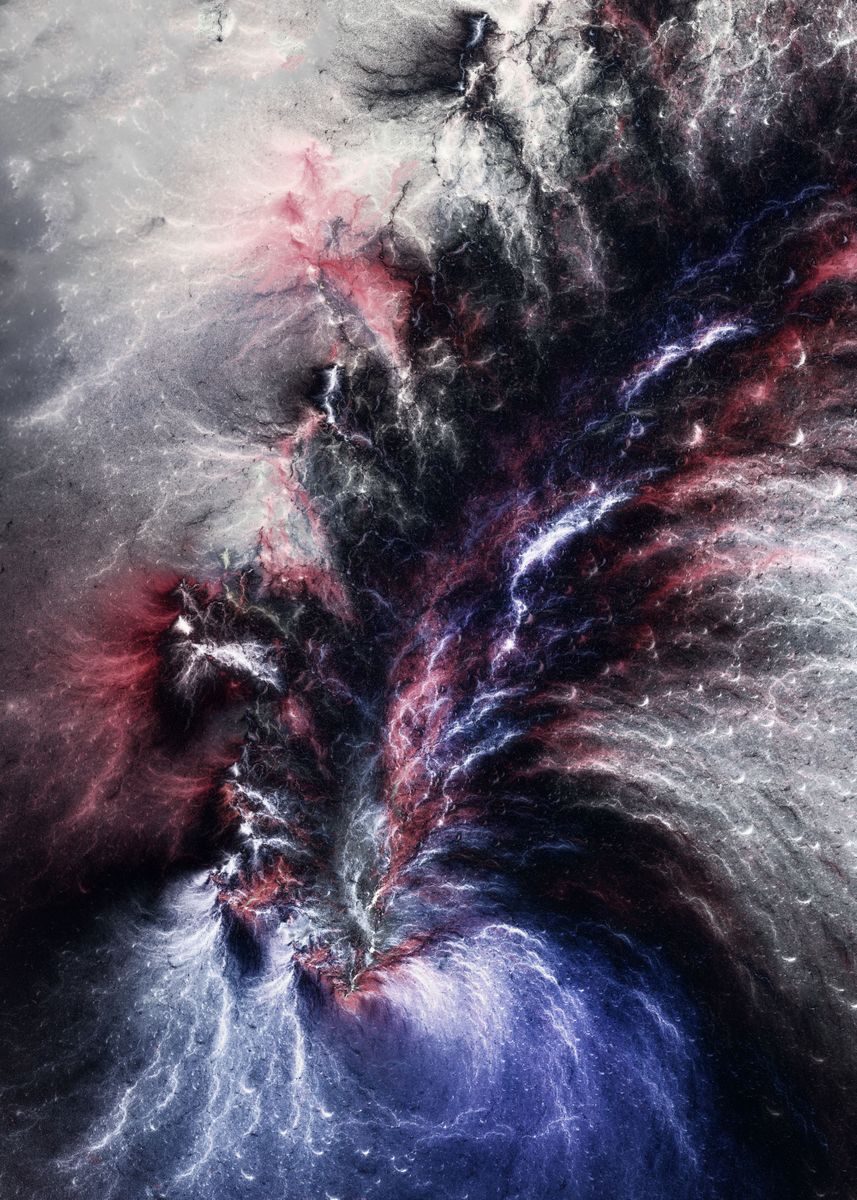 'Rift 8' Poster, picture, metal print, paint by Thomas Raftsjö | Displate