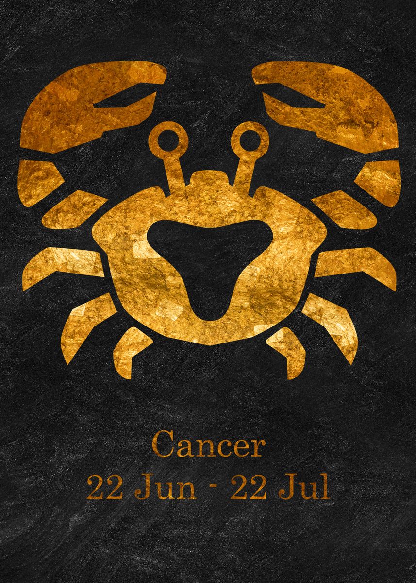 'Cancer gold' Poster, picture, metal print, paint by Magicmight | Displate