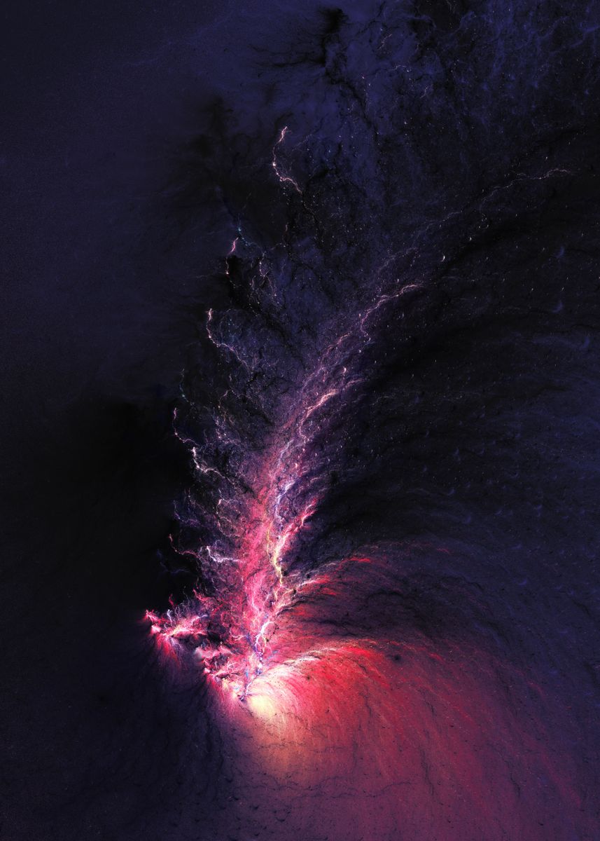 'Rift 3' Poster, picture, metal print, paint by Thomas Raftsjö | Displate