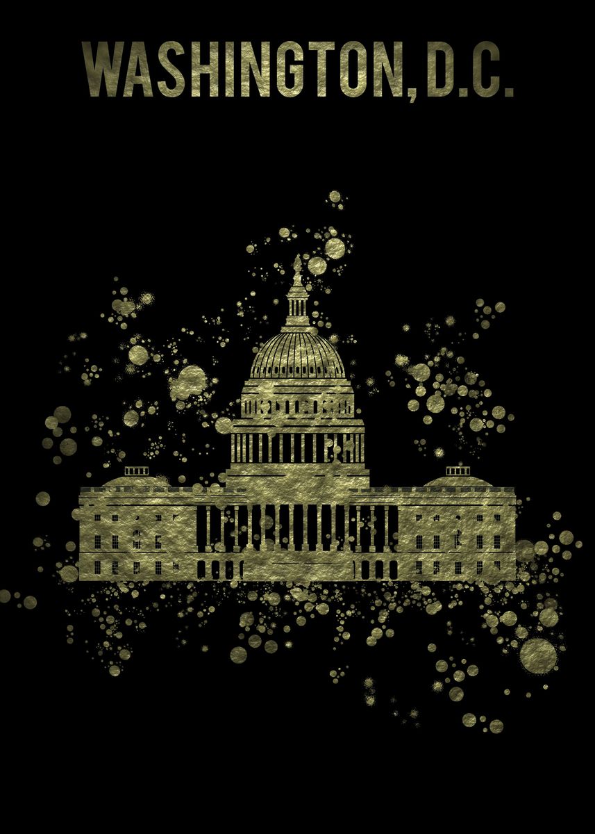 'White House Washington DC' Poster, picture, metal print, paint by ...