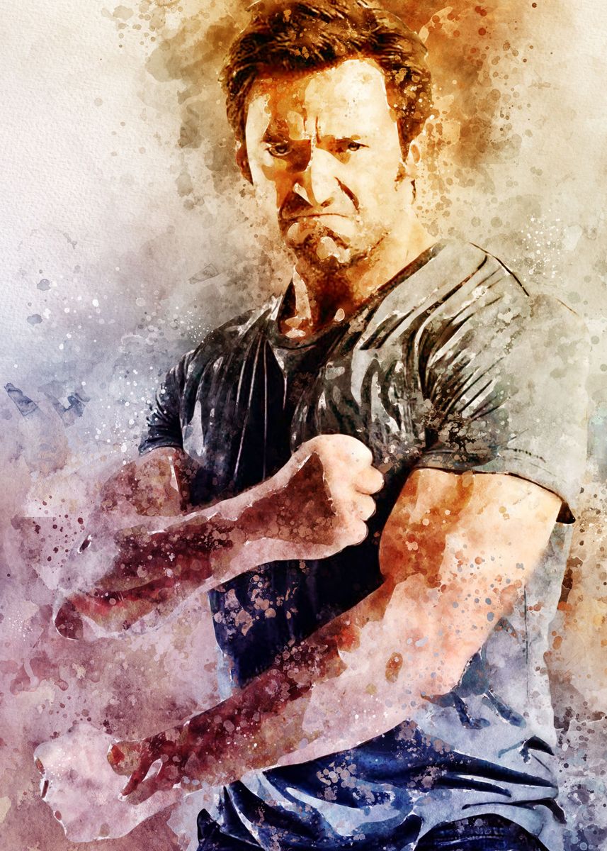 'Hugh Jackman' Poster, picture, metal print, paint by Alex Mann | Displate