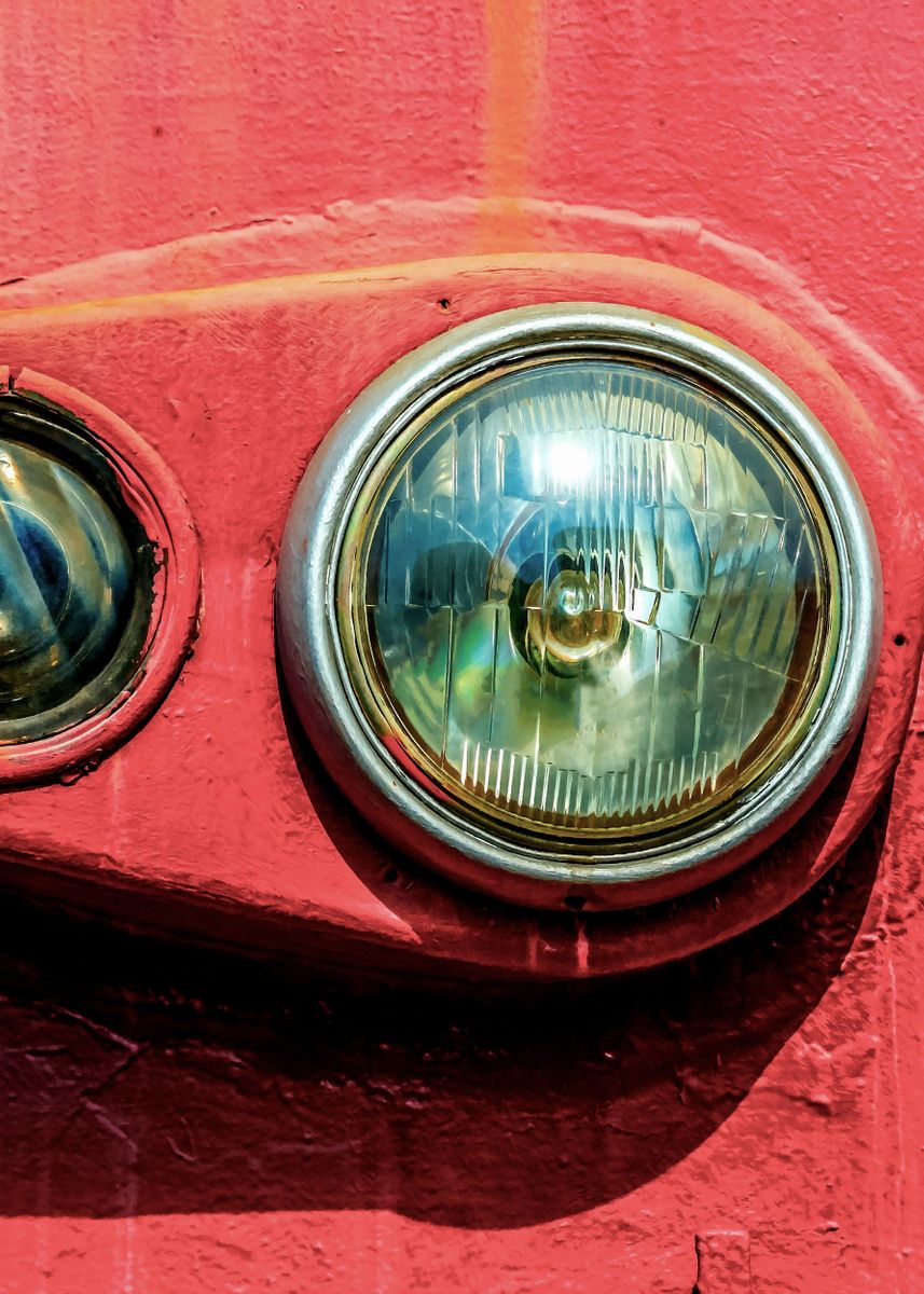 'Old Locomotive Headlight' Poster, picture, metal print, paint by Art ...