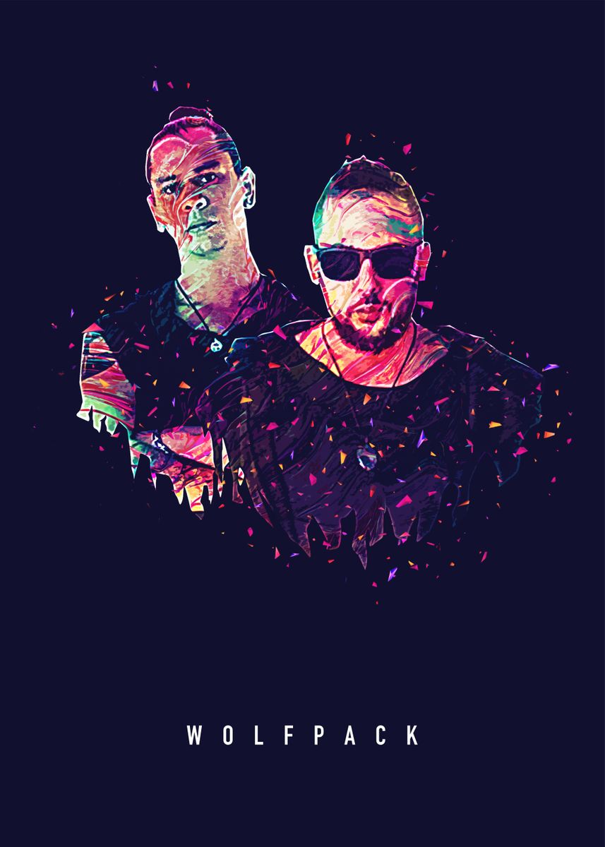 'WOLFPACK' Poster, picture, metal print, paint by Most Popular Cult ...