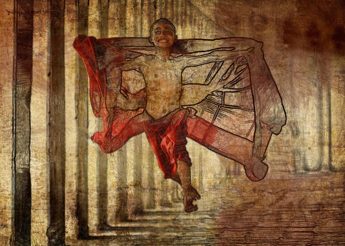 'Joy Monks ' Poster by Cat Coconut Galery | Displate