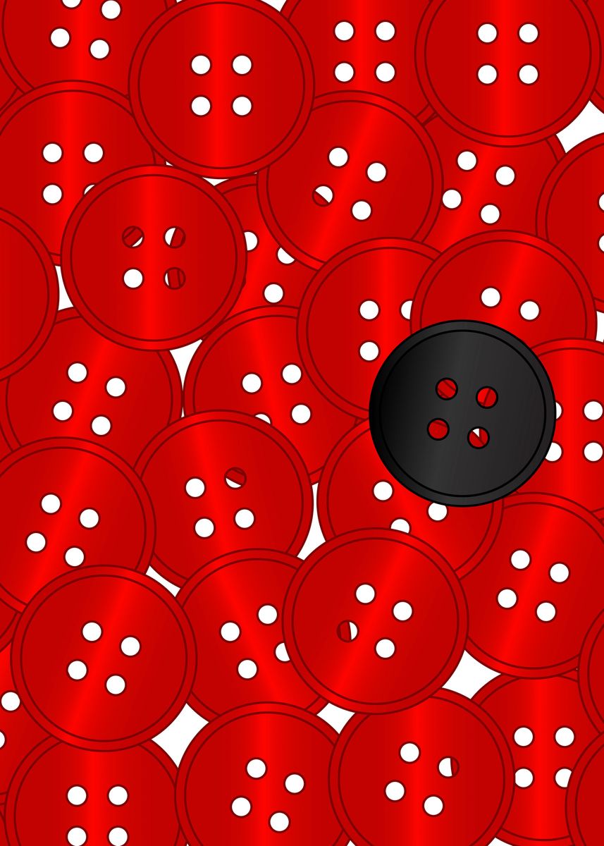 'Buttons' Poster, picture, metal print, paint by HomeStead Digital ...