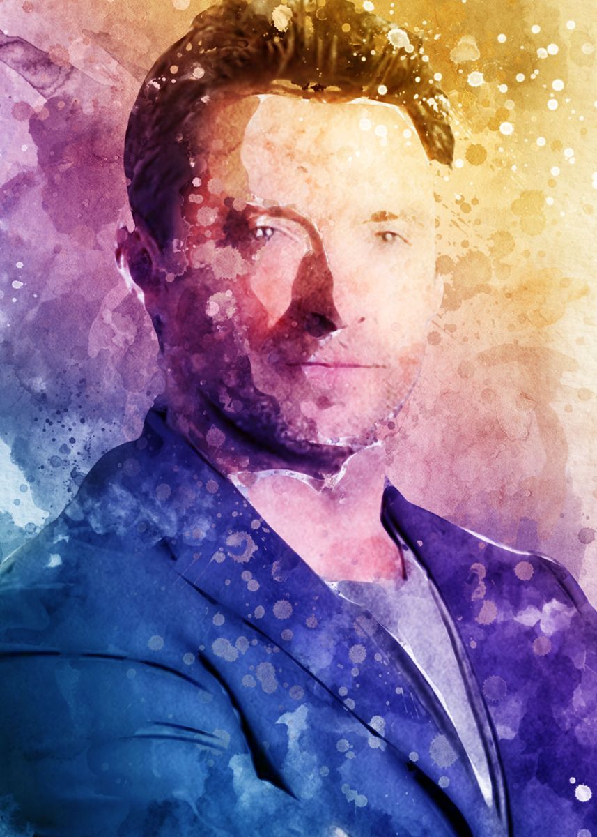 'Hugh Jackman' Poster by Alex Mann | Displate