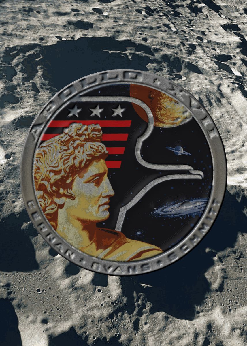 'Apollo 17' Poster, picture, metal print, paint by Josh B | Displate