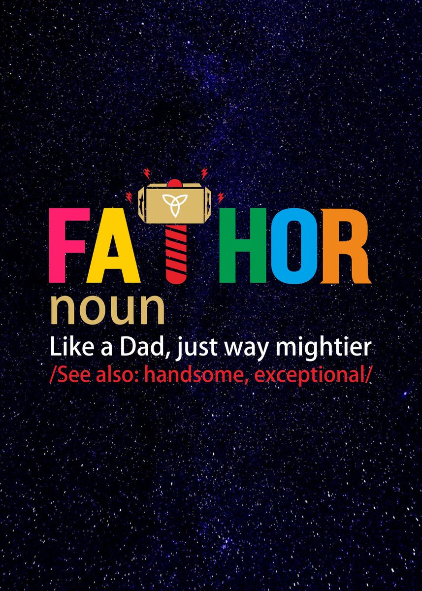 'Fathor' Poster, picture, metal print, paint by Haruka Studio | Displate