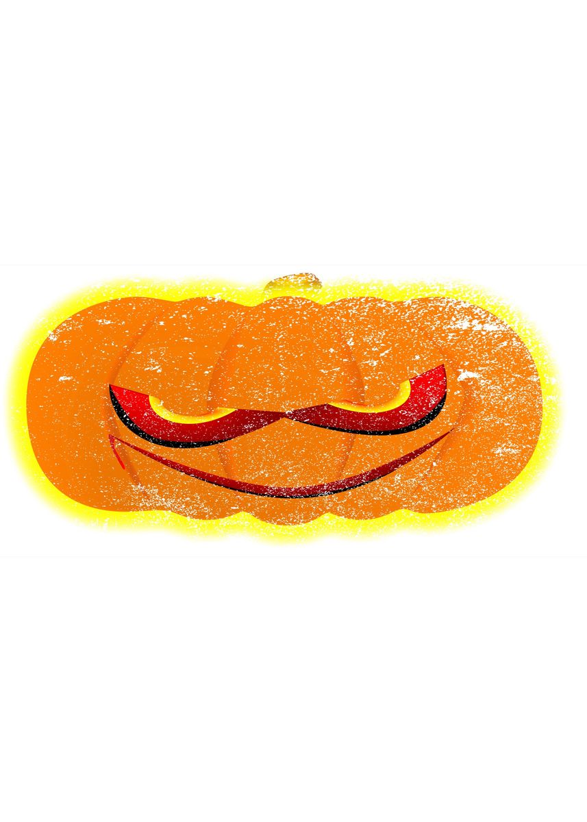 'Pumpkin Grin' Poster, picture, metal print, paint by HomeStead Digital ...
