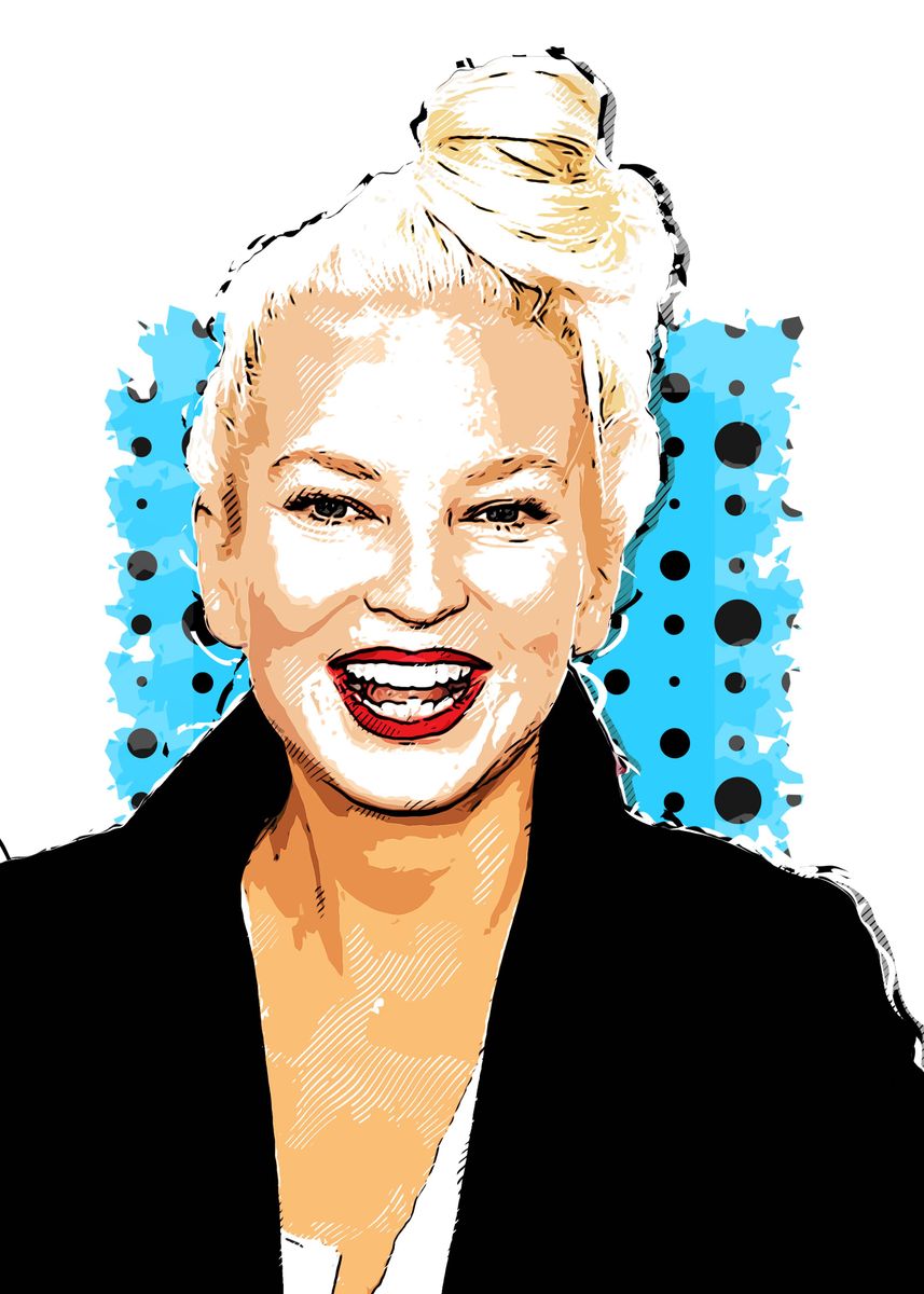 'Sia' Poster, picture, metal print, paint by Alex Mann | Displate