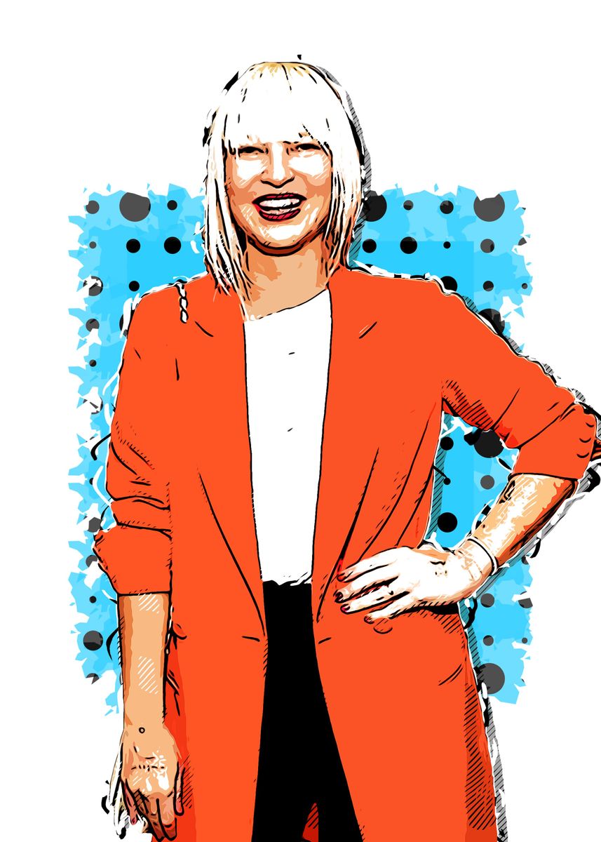 'Sia' Poster, picture, metal print, paint by Alex Mann | Displate