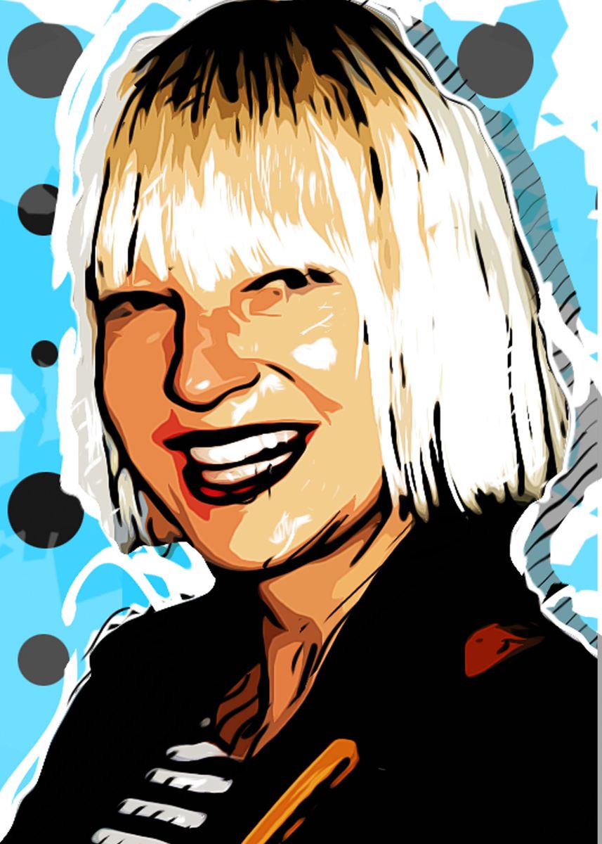 'Sia' Poster, picture, metal print, paint by Alex Mann | Displate