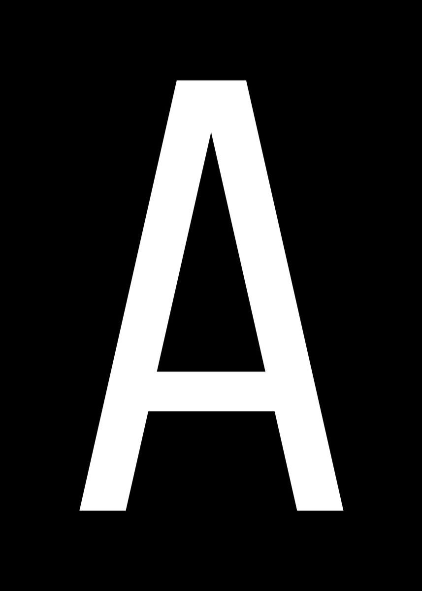 'Letter A' Poster, picture, metal print, paint by PH Design | Displate