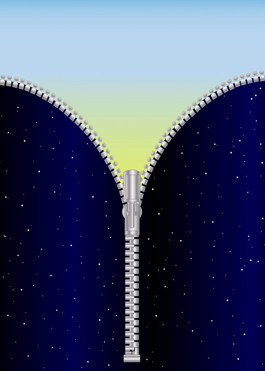 'Sky Zipper' Poster, picture, metal print, paint by HomeStead Digital ...