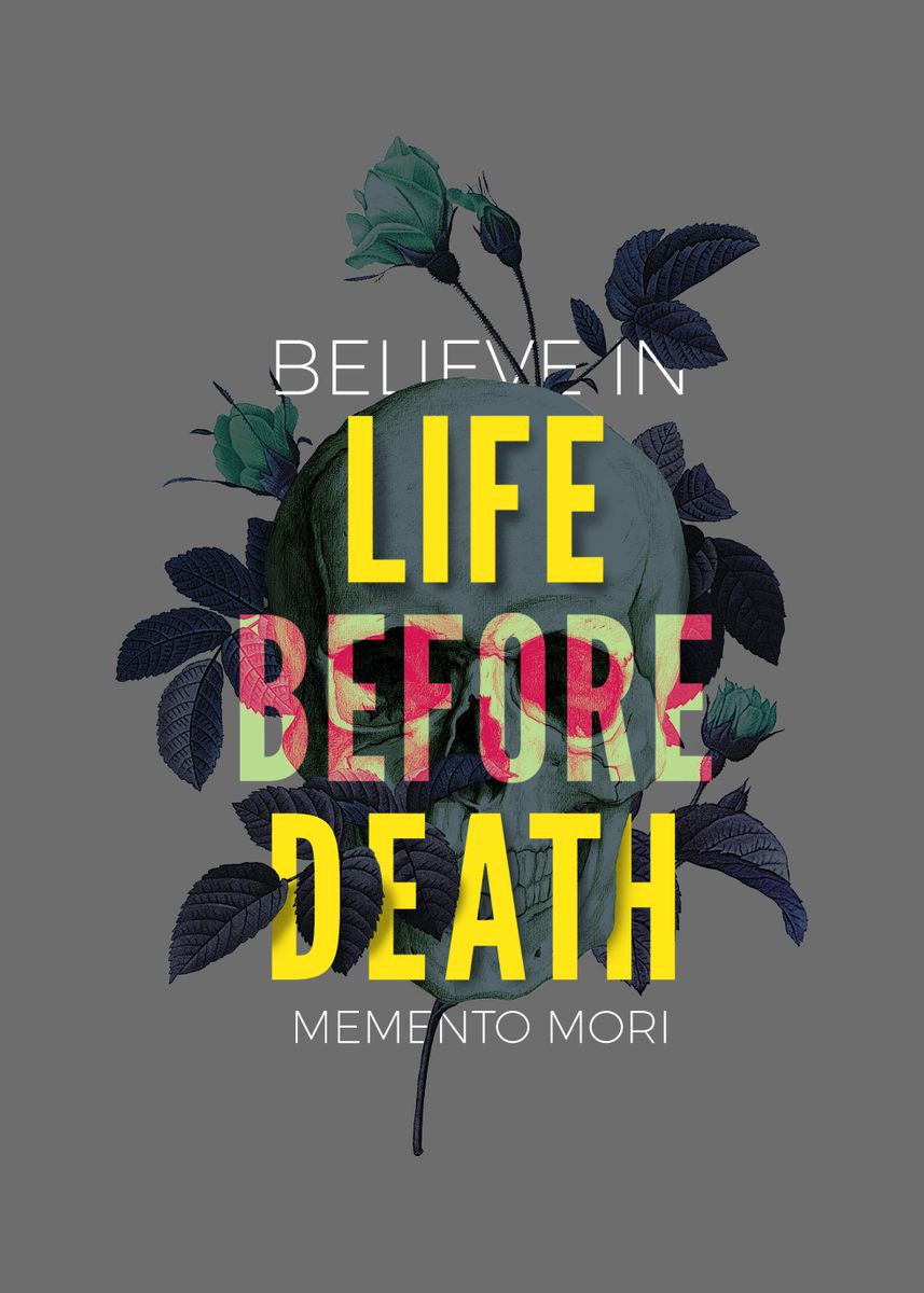 'Life Before Death' Poster, picture, metal print, paint by Dalibor ...