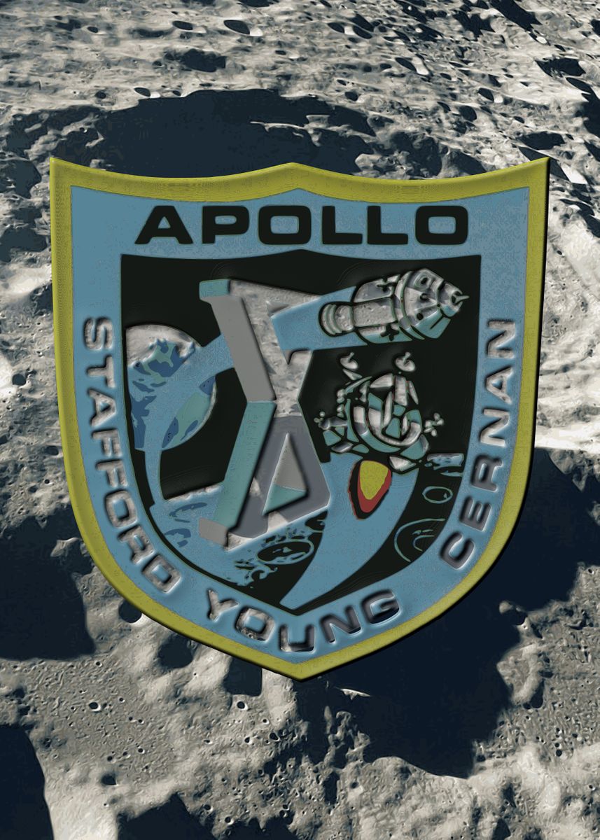 'Apollo 10' Poster, picture, metal print, paint by Josh B | Displate