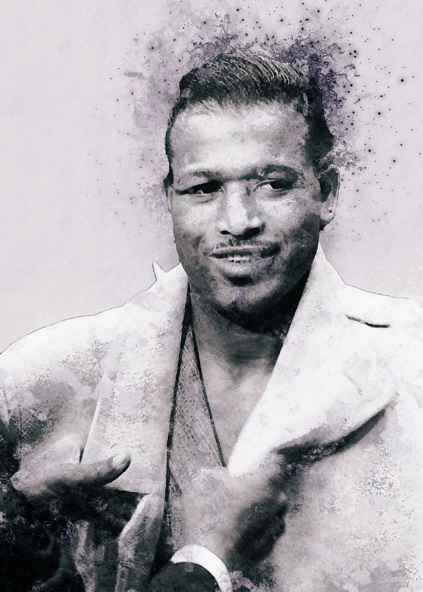 'Sugar Ray bw' Poster, picture, metal print, paint by NiceAndBetter ...