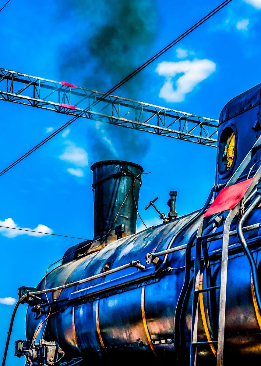 'Steam Loco Black Smoke' Poster by Art Ofphotos | Displate