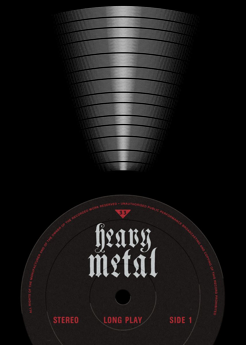 'Heavy Metal' Poster, picture, metal print, paint by Daniel Coulmann ...