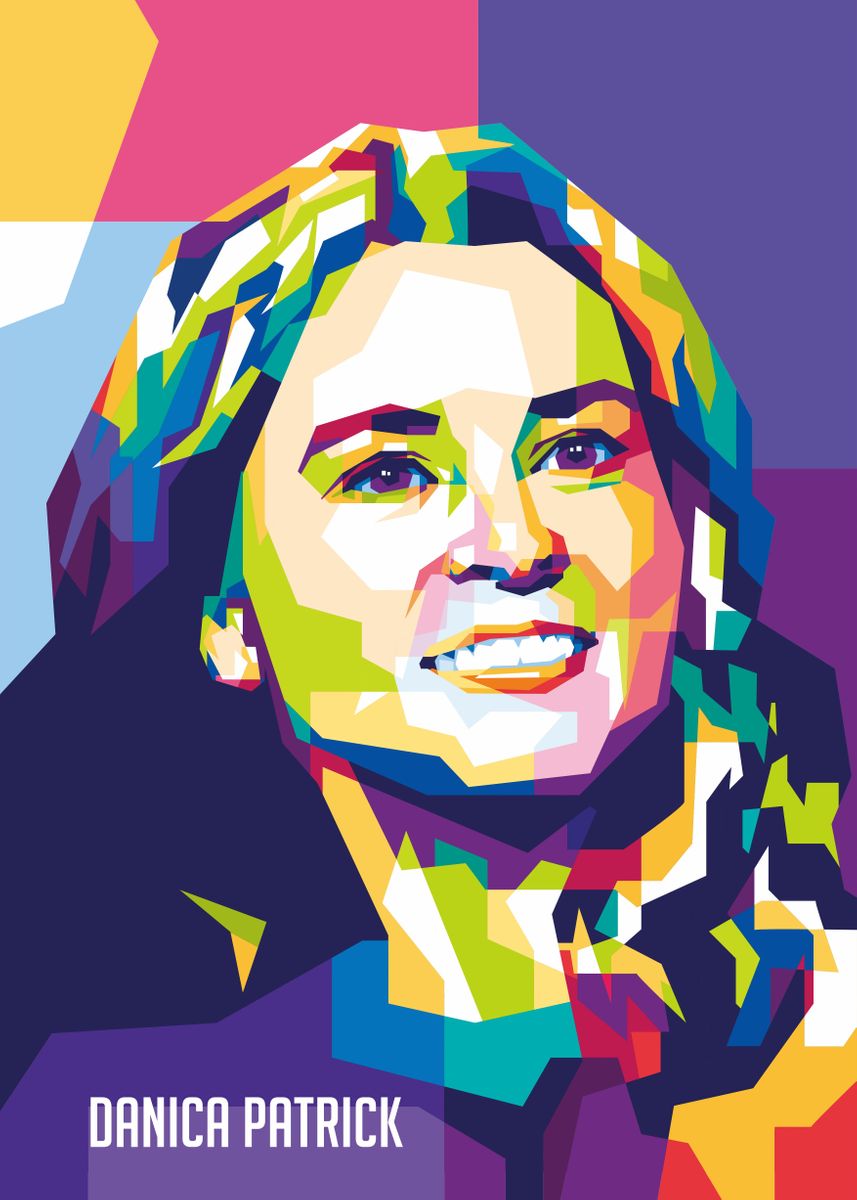 'Danica Patrick' Poster, picture, metal print, paint by Kardus Studio x ...