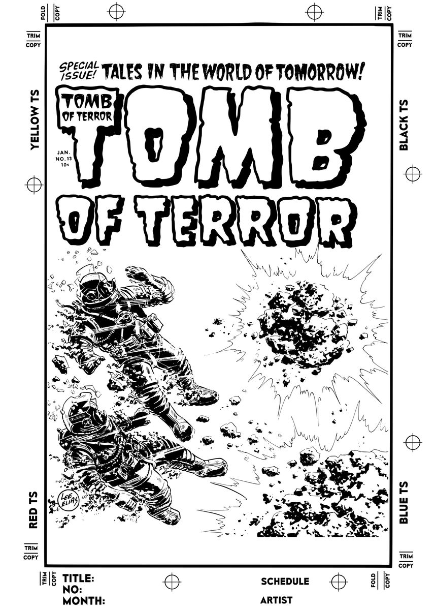 'TOMB OF TERROR Comic Book' Poster, picture, metal print, paint by ...