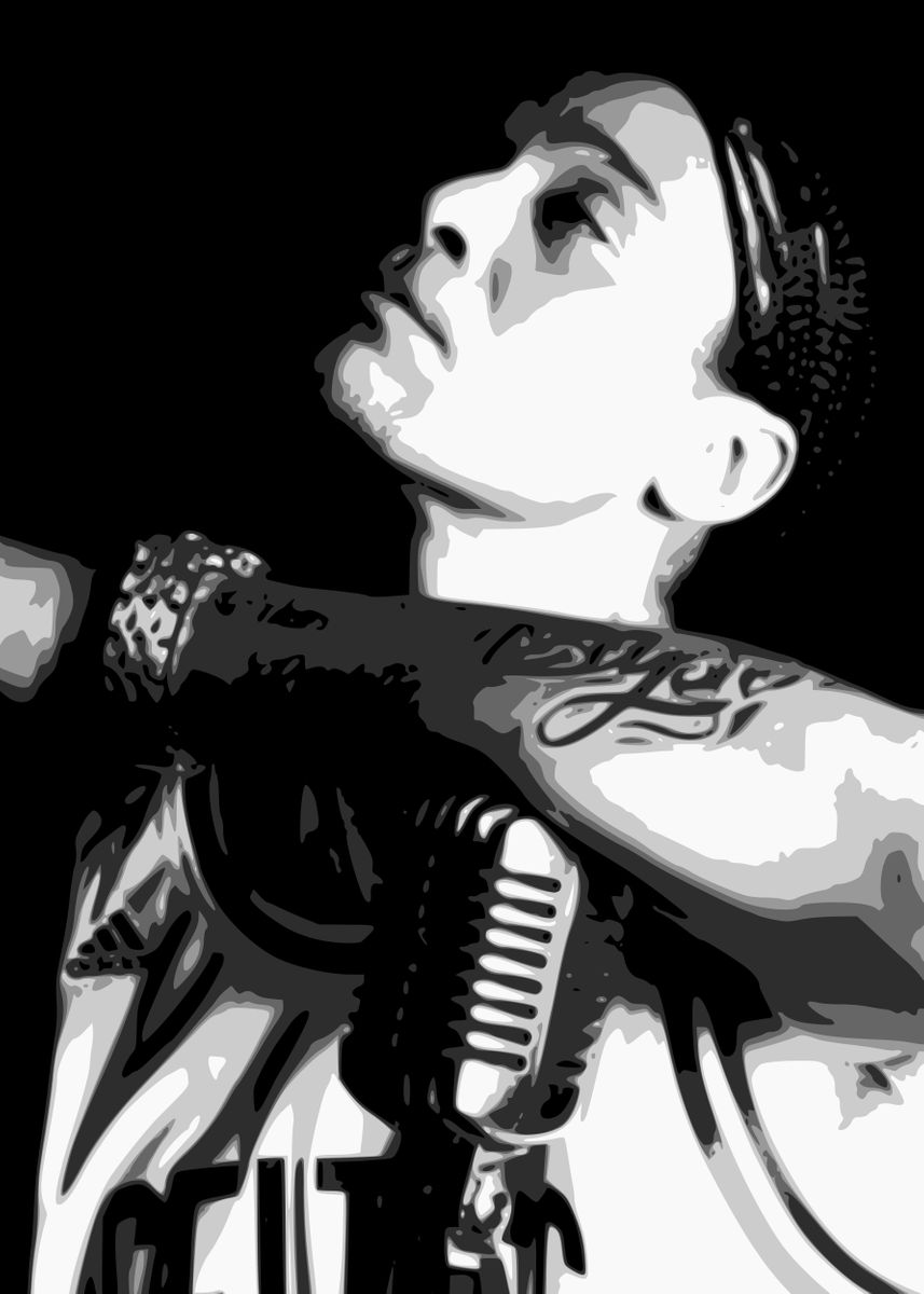 'Bizzy Bone' Poster, picture, metal print, paint by Josh B | Displate